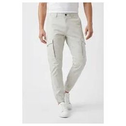 Jack & Jones Cargohose JACK & JONES "JPSTPAUL JJFLAKE CARGO NOOS", Herren, Gr. 32, L&auml;nge 32, glacier gray, Web, Obermaterial: 98% Baumwolle, 2% Elasthan, unifarben, regular fit lang, Hosen Cargohose, Baumwollmischung, regular fit