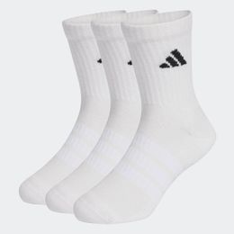 Sportsocken adidas Sportswear "C KD CRW 3P", M&auml;dchen, Gr. 25-27, wei&szlig;, wei&szlig;, schwarz, Obermaterial: 63% Baumwolle, 32% Polyester, 4% Elasthan, 1% Polyamid, Socken Sportsocken