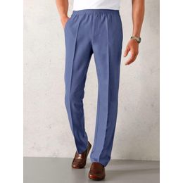 Schlupfhose CLASSIC, Herren, Gr. 48, Normalgr&ouml;&szlig;en, blau (blau, meliert), 100% Polyester, meliert, unifarben, lang, Hosen Schlupfhose