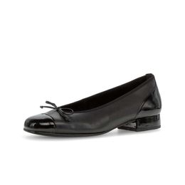 Ballerina Gabor "Eleganter Ballerina", Damen, Gr. 37, schwarz, Schuhe Ballerina