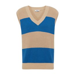 ABOUT YOU Limited Pullover Damen Gr&ouml;&szlig;e XL beige / blau