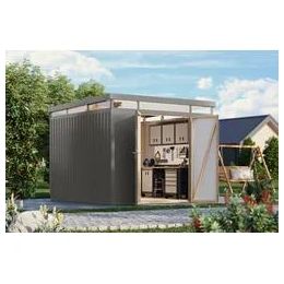 Ger&auml;tehaus Karibu "Titanium 3,5", graualuminium, Metall, Ger&auml;teh&auml;user