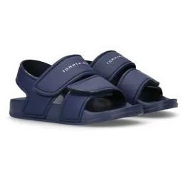 Badesandale Tommy Hilfiger, Jungen, Gr. 25, blau, Synthetik, Schuhe, Badeschuh, Wassersandale, Sommerschuh mit Klettverschl&uuml;ssen