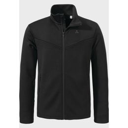 Sch&ouml;ffel Fleecejacke SCH&Ouml;FFEL "Ski Fleece Jk Style Pine MNS", Herren, Gr. 50, schwarz (9990, schwarz), Oberstoff: 100% Polyester, regular fit, hoch geschlossener Ausschnitt, Jacken Fleecejacke