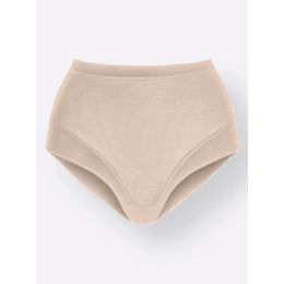 w&auml;schepur Taillenslip W&Auml;SCHEPUR, Damen, Gr. 40/42, 3 Stk., beige (elfenbein), 90% Modal, 10% Elasthan, Unterhosen Taillenslip