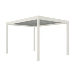 Carport freitragend, Freistehendes Carport Basic, Wei&szlig; RAL 9016, 301.5 x 205.8 cm, ohne Beleuchtung, individuell konfigurieren
