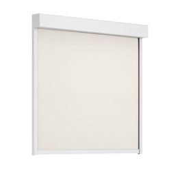 Au&szlig;enrollo, eckig 90&deg;, Verkehrswei&szlig;, 600 x 600 mm, Tuch Wei&szlig;, ohne Motorsteuerung, individuell konfigurieren