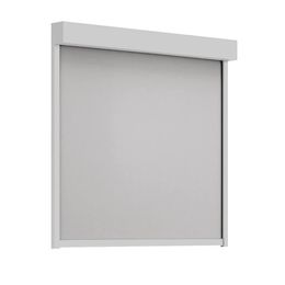 Au&szlig;enrollo, eckig 90&deg;, Achatgrau, 600 x 600 mm, Tuch Hellgrau, ohne Motorsteuerung, individuell konfigurieren