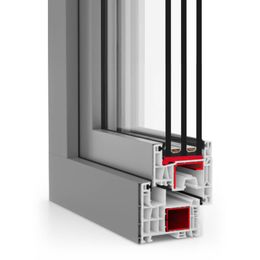 Kunststoff-Alu Fenster, TwinSet neo MD, 510 x 510 mm, einteilig, festverglast, individuell konfigurieren