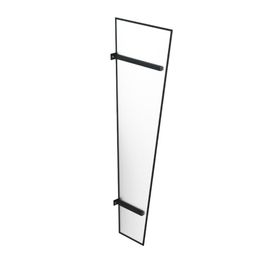 Vordach Seitenteil Kassel, Seitenwand aus Aluminium und Glas, Anthrazit, 30,5 x 58,5 x 185 cm, individuell konfigurierbar