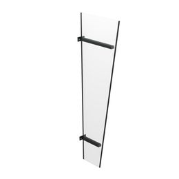 Vordach Seitenteil Freiburg, Seitenwand aus Aluminium und Glas, Anthrazit, 30,5 x 58,5 x 185 cm, individuell konfigurierbar