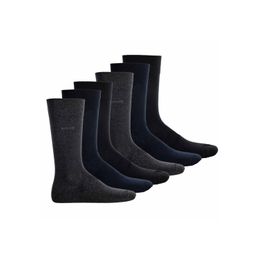 Kurzsocken BOSS "Socken 6er Pack", Herren, Gr. 43-46, bunt (mehrfarbig), Obermaterial: 75% Baumwolle CO. 23% Polyamid PA. 2% Elasthan EL., Socken