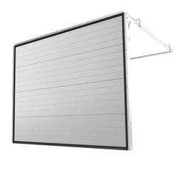 Garagentor Hellgrau, Lichtgrau RAL 7035, Sektionaltor Typ Basic, 2000 x 1900 mm, Woodgrain, Kleinsicke, ohne Antrieb, individuell konfigurieren