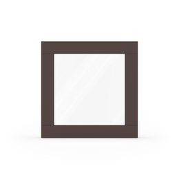 Fenster Schokoladenbraun RAL 8017, Holzfenster, Classic IV 68, 510 x 510 mm, einteilig, festverglast, individuell konfigurieren