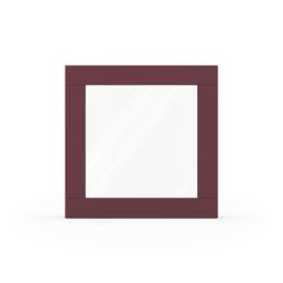 Fenster Weinrot RAL 3005, Holzfenster, Classic IV 68, 510 x 510 mm, einteilig, festverglast, individuell konfigurieren