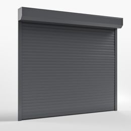 Elektrisches Rolltor Au&szlig;en, Garagenrolltor Typ Comfort, Anthrazit &auml;hnlich RAL 7016, 1000 x 1500 mm, individuell konfigurieren