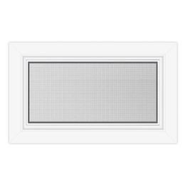 Kellerfenster mit Fliegengitter, PVC, Ideal 4000, Wei&szlig;, 1000 x 600 mm, 1-teilig drehkipp links, individuell konfigurieren