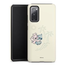 DeinDesign Galaxy S20 FE Handy Panzer Handyh&uuml;lle robuste Outdoor H&uuml;lle Schutzh&uuml;lle matt Lilo & Stitch Disney Angel Tough Case