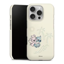 DeinDesign iPhone 16 Pro Handy Premium Case Smartphone Handyh&uuml;lle Schutzh&uuml;lle gl&auml;nzend Angel Disney Lilo & Stitch Premium Case