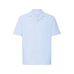 Kurzarmhemd Kronstadt "Kurzarmhemd KSZeldale", Herren, Gr. L, N-Gr, blau (ashley blau), Obermaterial: 99% Polyester PES. 1% Elasthan EL., Hemden