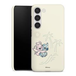 DeinDesign Galaxy S23 Handy Premium Case Smartphone Handyh&uuml;lle Schutzh&uuml;lle matt Angel Disney Lilo & Stitch Premium Case