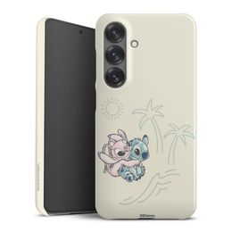 DeinDesign Galaxy S25 Handy Premium Case Smartphone Handyh&uuml;lle Schutzh&uuml;lle matt Angel Disney Lilo & Stitch Premium Case