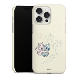 DeinDesign iPhone 15 Pro Max Handy Premium Case Smartphone Handyh&uuml;lle Schutzh&uuml;lle gl&auml;nzend Angel Disney Lilo & Stitch Premium Case
