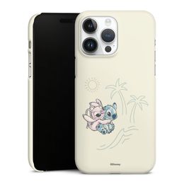 DeinDesign iPhone 14 Pro Max Handy Premium Case Smartphone Handyh&uuml;lle Schutzh&uuml;lle gl&auml;nzend Angel Disney Lilo & Stitch Premium Case