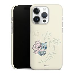 DeinDesign iPhone 14 Pro Handy Premium Case Smartphone Handyh&uuml;lle Schutzh&uuml;lle gl&auml;nzend Angel Disney Lilo & Stitch Premium Case