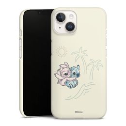 DeinDesign iPhone 14 Handy Premium Case Smartphone Handyh&uuml;lle Schutzh&uuml;lle gl&auml;nzend Angel Disney Lilo & Stitch Premium Case