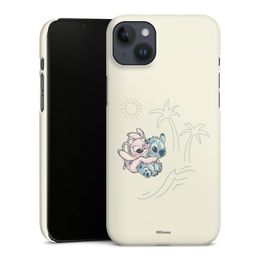 DeinDesign iPhone 14 Plus Handy Premium Case Smartphone Handyh&uuml;lle Schutzh&uuml;lle gl&auml;nzend Angel Disney Lilo & Stitch Premium Case