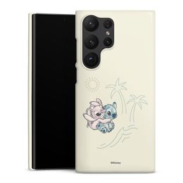 DeinDesign Galaxy S23 Ultra Handy Premium Case Smartphone Handyh&uuml;lle Schutzh&uuml;lle gl&auml;nzend Angel Disney Lilo & Stitch Premium Case
