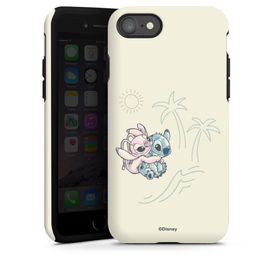 DeinDesign iPhone SE (2020) Handy Panzer Handyh&uuml;lle robuste Outdoor H&uuml;lle Schutzh&uuml;lle matt Lilo & Stitch Disney Angel Tough Case