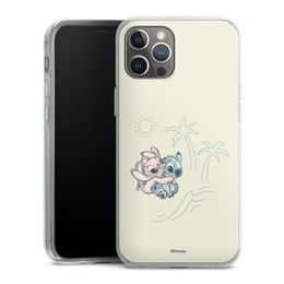 DeinDesign iPhone 12 Pro Max Handy Silikon H&uuml;lle Case transparent Handyh&uuml;lle Angel Disney Lilo & Stitch Silikon Case