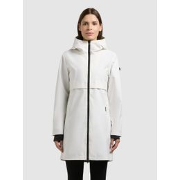 Kurzmantel Khujo "JUNE", Damen, Gr. XL, sanftes wei&szlig;, Web, 100% Polyester, regular fit h&uuml;ftlang, angesetztes B&uuml;ndchen mit Daumenl&ouml;chern, M&auml;ntel Kurzmantel