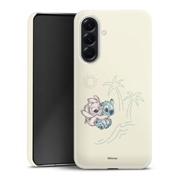 DeinDesign Galaxy A56 5G Handy Premium Case Smartphone Handyh&uuml;lle Schutzh&uuml;lle gl&auml;nzend Angel Disney Lilo & Stitch Premium Case
