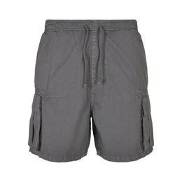 Stoffhose Urban Classics "Urban Classics Herren Short Cargo Shorts", Herren, Gr. 4XL, US-Gr&ouml;&szlig;en, schwarzshadow, 100% Baumwolle, unifarben, normal, Hosen Stoffhose