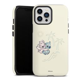 DeinDesign iPhone 13 Pro Max Handy Panzer Handyh&uuml;lle robuste Outdoor H&uuml;lle Schutzh&uuml;lle gl&auml;nzend Angel Disney Lilo & Stitch Tough Case