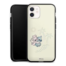 DeinDesign iPhone 12 mini Handy Silikon H&uuml;lle Case schwarz Handyh&uuml;lle Angel Disney Lilo & Stitch