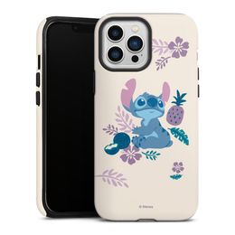 DeinDesign iPhone 13 Pro Max Handy Panzer Handyh&uuml;lle robuste Outdoor H&uuml;lle Schutzh&uuml;lle matt Flowers Lilo & Stitch Official Licensed Product Tough Case