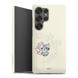 DeinDesign Galaxy S25 Ultra Handy Premium Case Smartphone Handyh&uuml;lle Schutzh&uuml;lle gl&auml;nzend Angel Disney Lilo & Stitch Premium Case