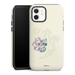 DeinDesign iPhone 12 mini Handy Panzer Handyh&uuml;lle robuste Outdoor H&uuml;lle Schutzh&uuml;lle gl&auml;nzend Angel Disney Lilo & Stitch Tough Case