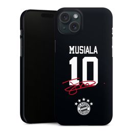 DeinDesign iPhone 15 Plus Handy Premium Case Smartphone Handyh&uuml;lle Schutzh&uuml;lle matt Jamal Musiala Fcb Fc Bayern M&uuml;nchen Premium Case