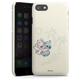 DeinDesign iPhone SE (2020) Handy Premium Case Smartphone Handyh&uuml;lle Schutzh&uuml;lle gl&auml;nzend Lilo & Stitch Disney Angel Premium Case