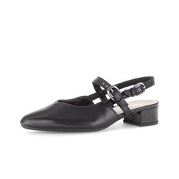 Slingpumps Gabor "Slingpumps", Damen, Gr. 36, schwarz, Schuhe Slingpumps