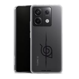 DeinDesign Xiaomi Redmi Note 13 Pro 5G Handy Silikon H&uuml;lle Case transparent Handyh&uuml;lle Konoha Sasuke Naruto Shippuden Silikon Case