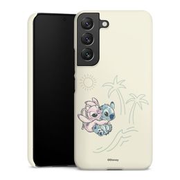 DeinDesign Galaxy S22 Handy Premium Case Smartphone Handyh&uuml;lle Schutzh&uuml;lle matt Angel Disney Lilo & Stitch Premium Case
