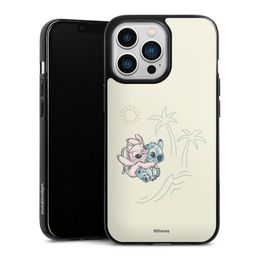 DeinDesign iPhone 13 Pro Handy Silikon H&uuml;lle Case schwarz Handyh&uuml;lle Angel Disney Lilo & Stitch