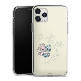 DeinDesign iPhone 11 Pro Max Handy Silikon H&uuml;lle Case transparent Handyh&uuml;lle Angel Disney Lilo & Stitch Silikon Case