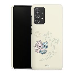 DeinDesign Galaxy A52s 5G Handy Premium Case Smartphone Handyh&uuml;lle Schutzh&uuml;lle matt Angel Lilo & Stitch Disney Premium Case
